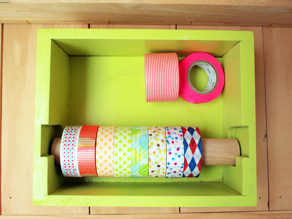 Masking Tape Organizer, Lime Green on Luulla